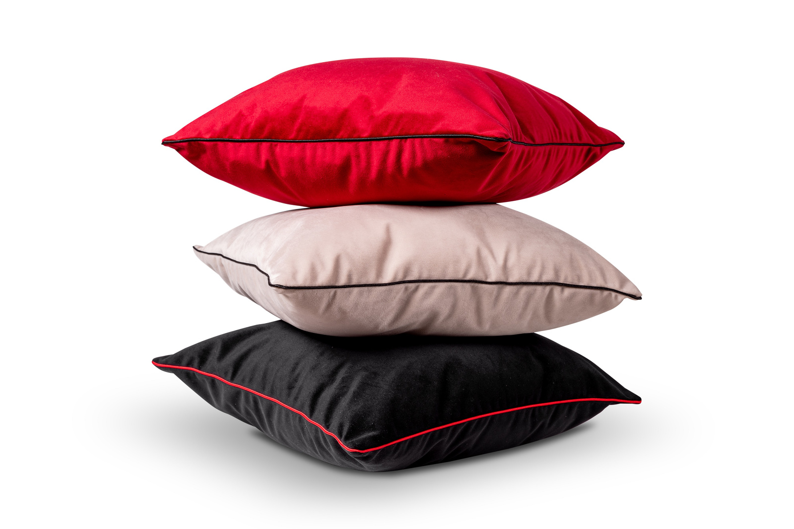 Poduszka dekoracyjna prostokątna 40x40 czerwona Olimp Home | mebleOlimp.pl